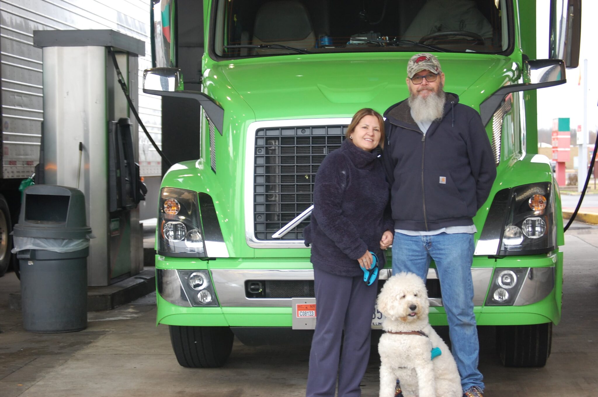 Newbie ‘trucker’ Charlie enjoys the smells, sights of open road in ...