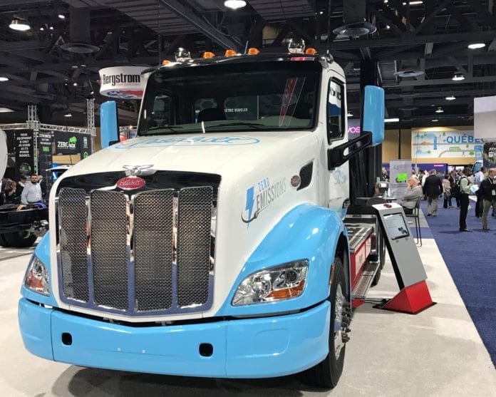 Peterbilt displays electric vehicle lineup at ACT Expo | TheTrucker.com