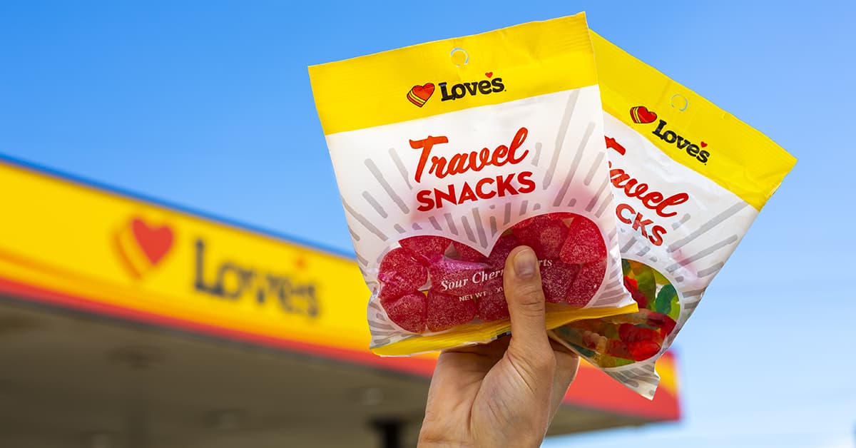 Love’s launches company’s first snack line with bagged candies ...