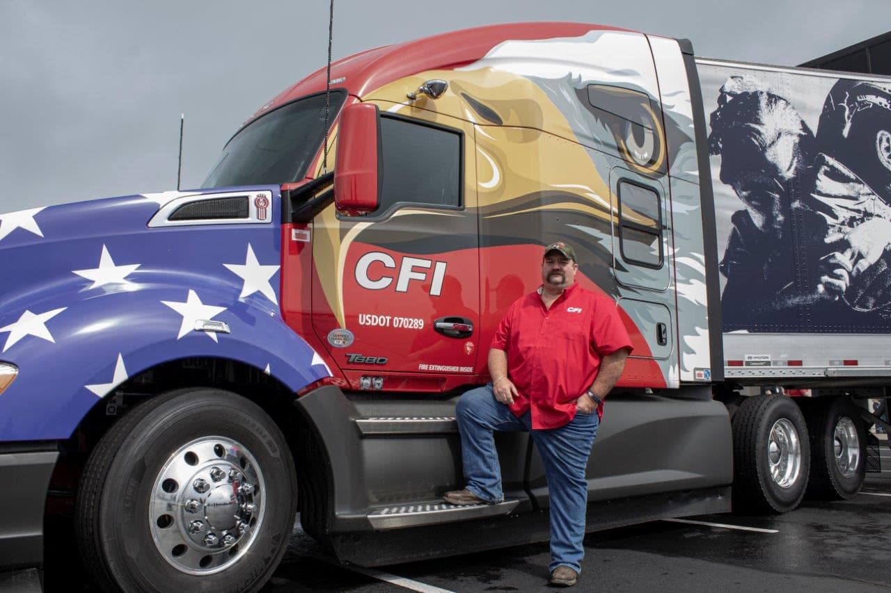 CFI wrap graphics remember those who serve - TheTrucker.com