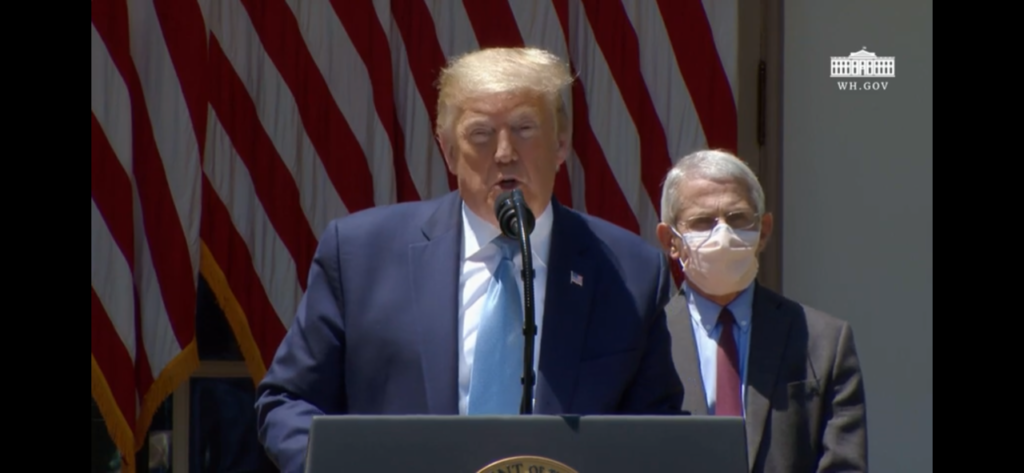 Truckers disrupt Trump press conference with air horn symphony on Day ...