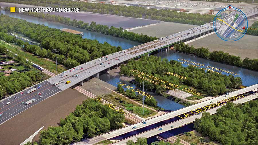 Northbound lanes of Illinois Tollway’s new Mile Long Bridge scheduled ...