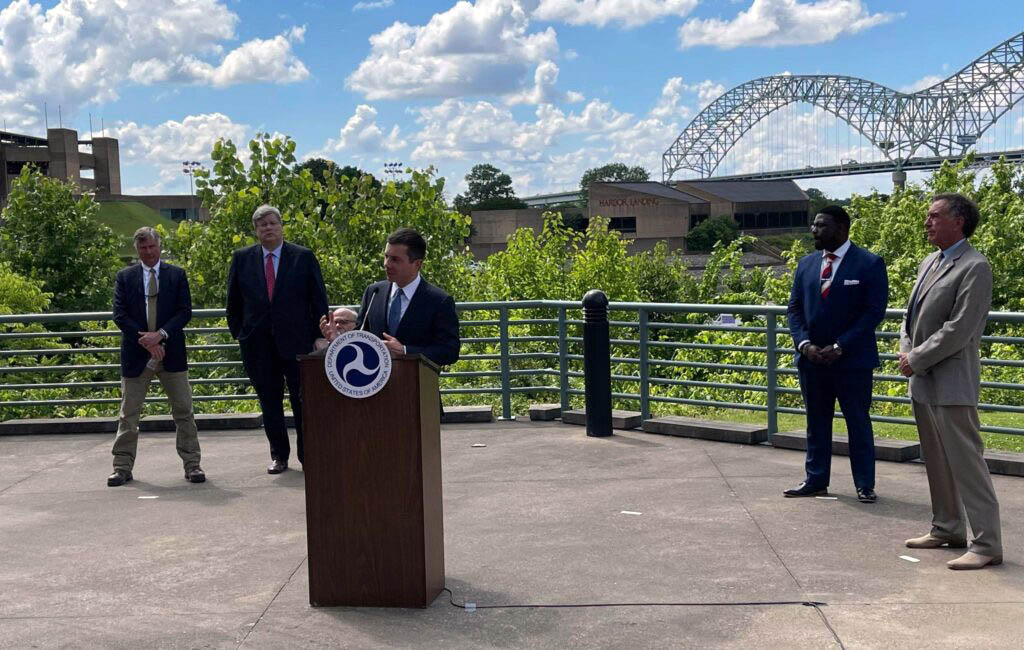 Buttigieg visits closed I-40 bridge in Tennessee; no timeline set for ...