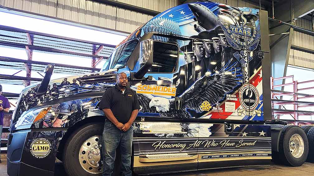 Joseph Morning honored as Schneider’s latest Ride of Pride driver ...