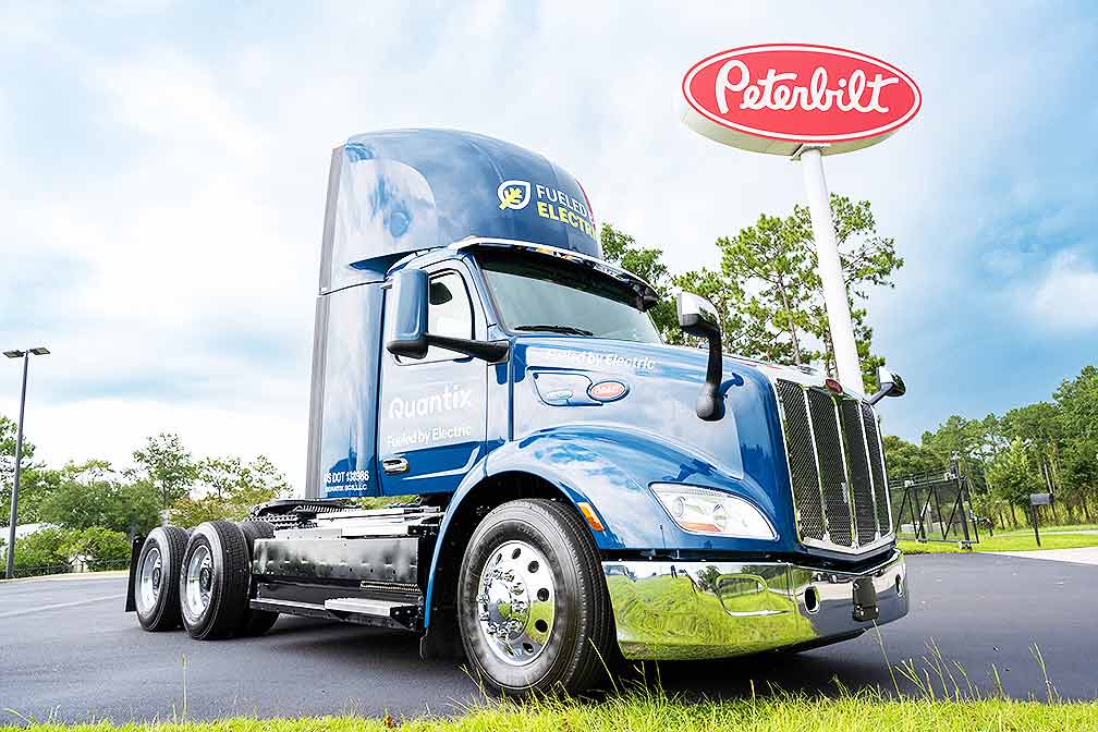 Peterbilt delivers Model 579 EVs to Quantix - TheTrucker.com