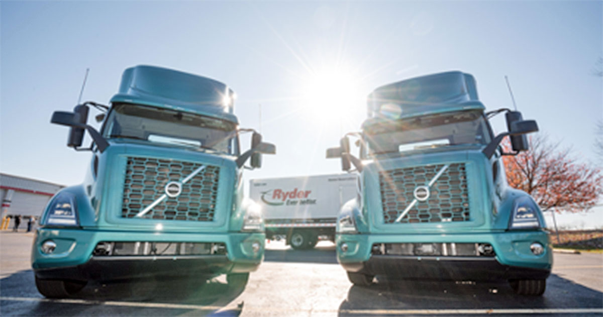 Volvo delivers 7 VNR electric trucks to Ryder - TheTrucker.com