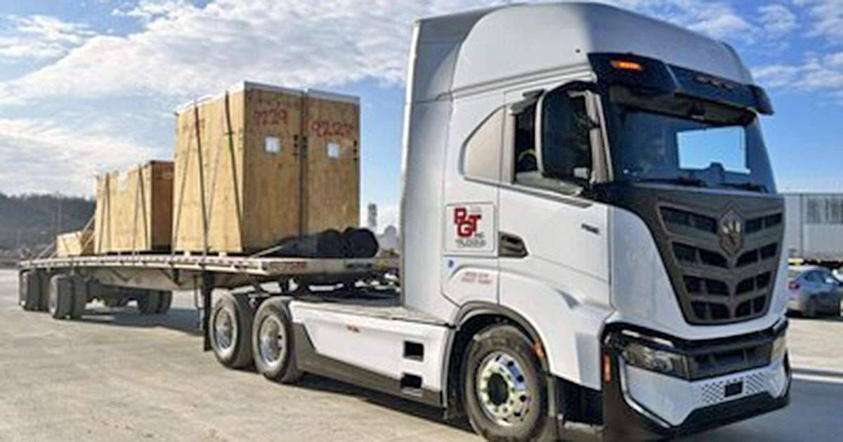 PGT Trucking purchases first Nikola Tre BEV semi-truck - TheTrucker.com