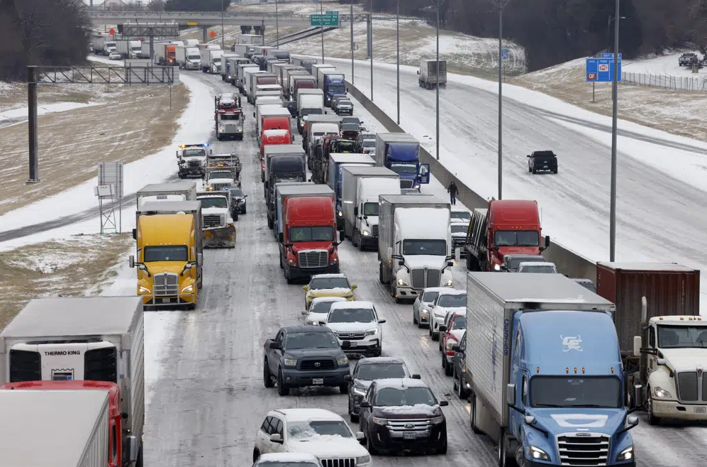 Winter storm causes 3rd day of dangerous, icy conditions - TheTrucker.com