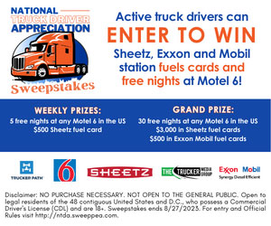 Sheetz sponsors National Truck Driver Appreciation Sweepstakes ...