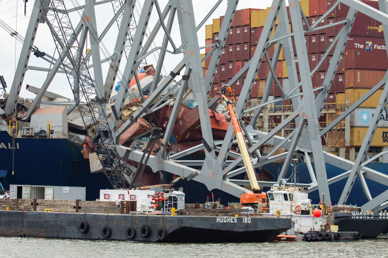 Controlled demolition at Baltimore bridge collapse site postponed due ...