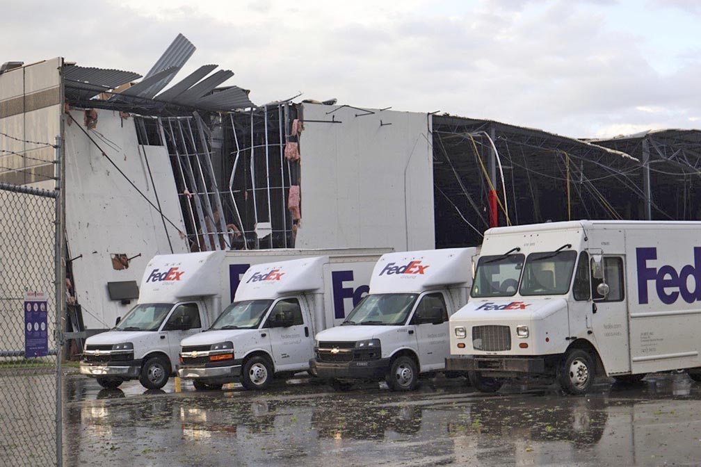 Severe storms shred Michigan FedEx facility - TheTrucker.com