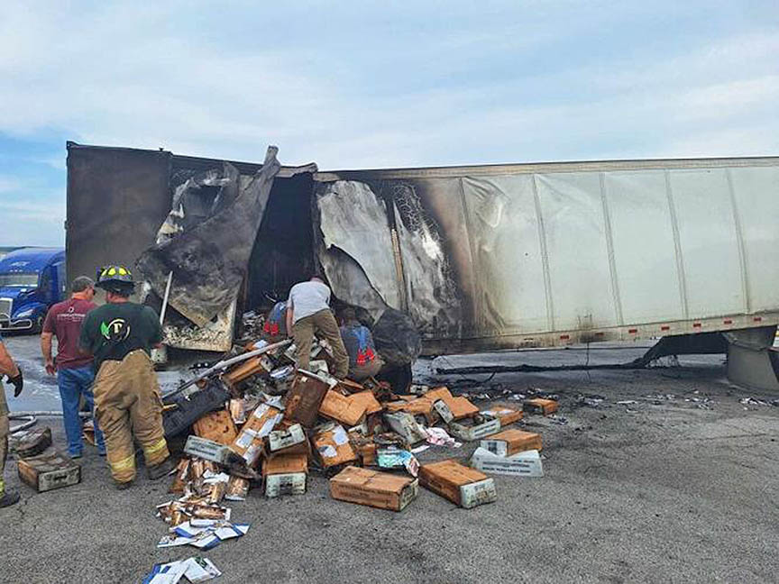Firefighters overheat extinguishing Tennessee mail rig fire ...