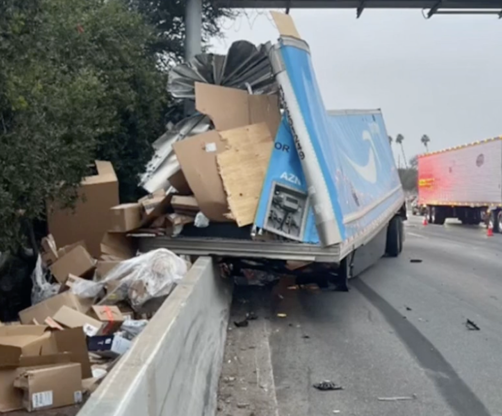 Amazon big rig part of California collision - TheTrucker.com