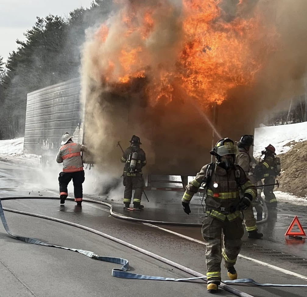 Curly Fried: Semi catches fire in Maine, burning potato cargo to a ...