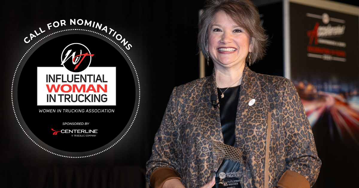 Nominations open for WIT's 2025 Influential Woman in Trucking Award - TheTrucker.com