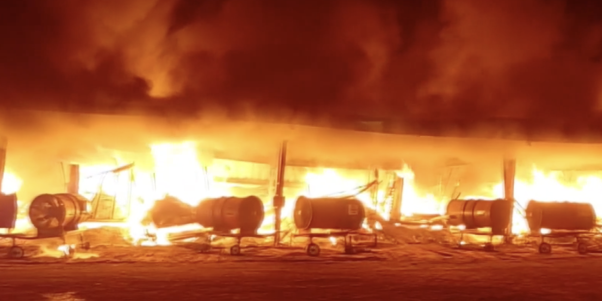 Roasted: Semi trailers filled with peanuts catches fire in Georgia ...